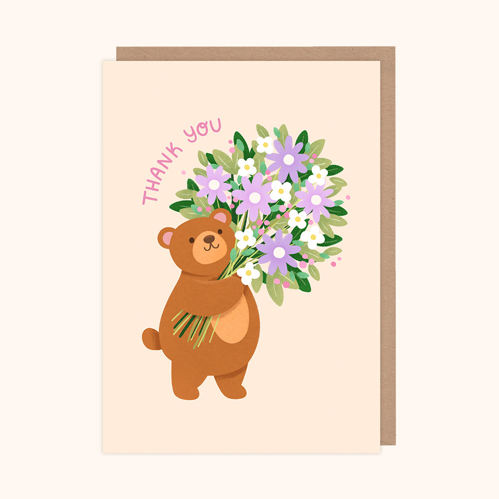 Bear Thank You Card | Hopscotch Paper Co – Hopscotch Paper Co.